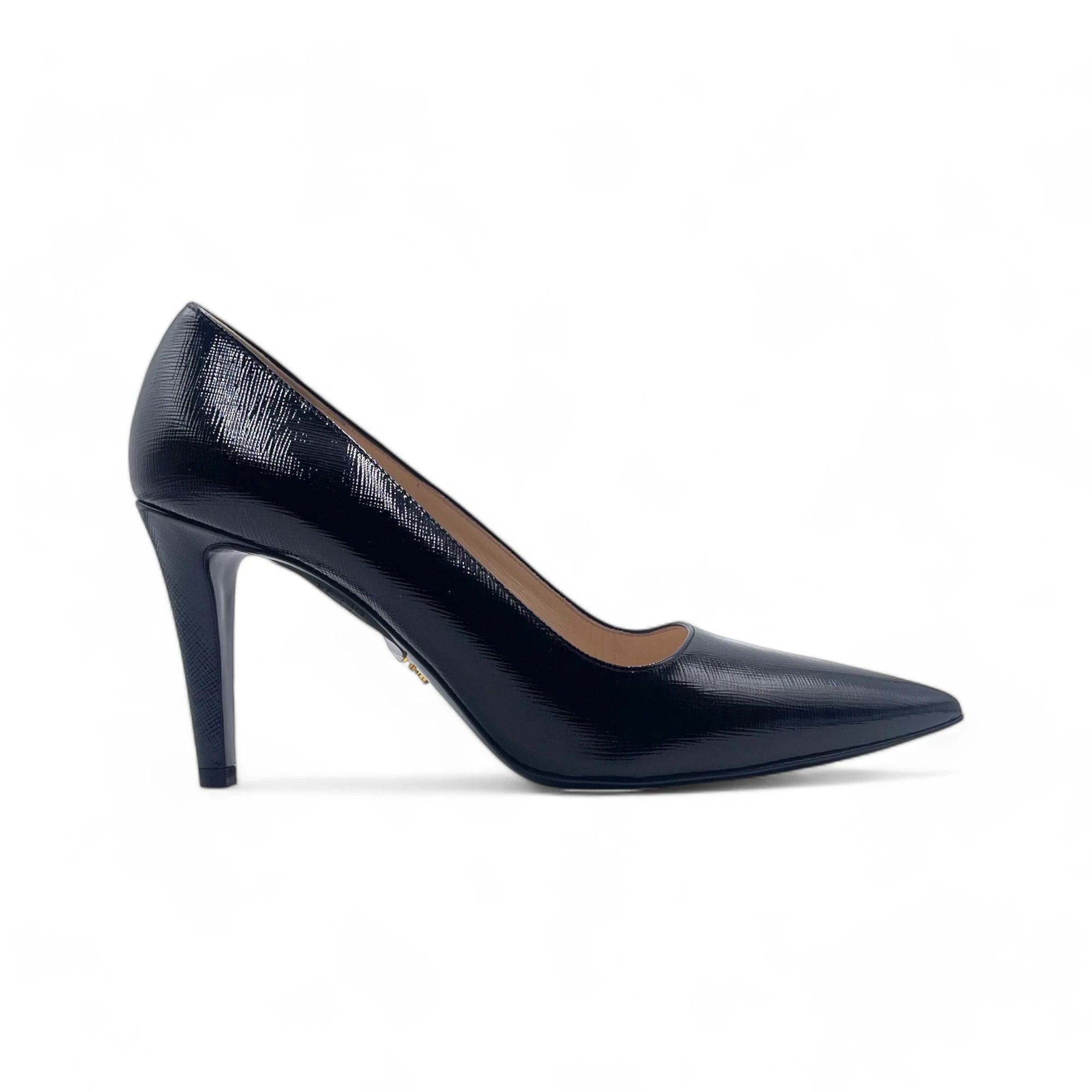 Prada Point Textured Leather Heels – Reddz Trading